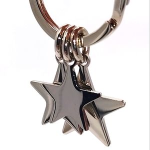 Coach | Accessories | Coach Vintage Triple Star Key Fob Silver Keychain ...